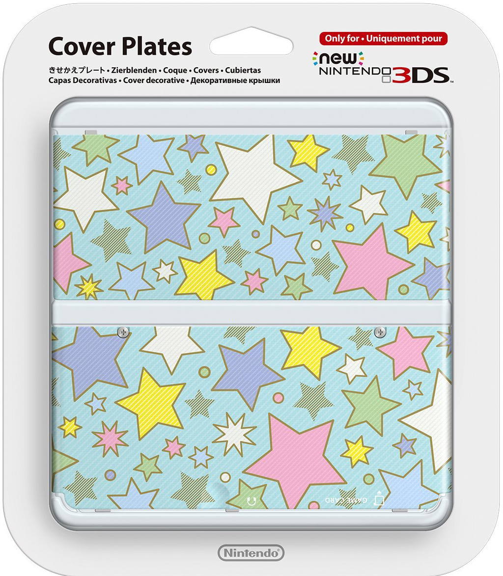 New Nintendo 3DS Cover Plates No.064 (Colorful Star) for New Nintendo 3DS