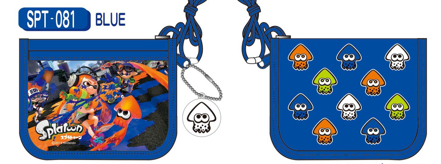 Splatoon RF Wallet Blue SPT-081