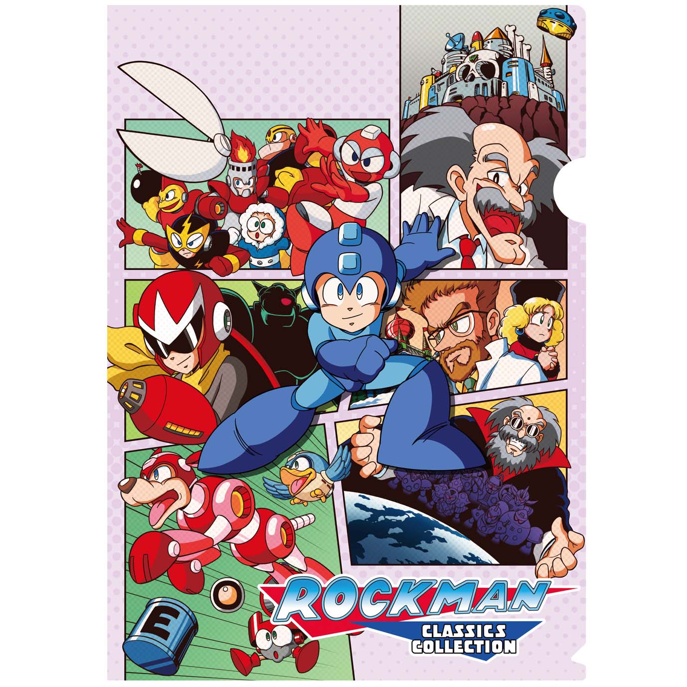 Megaman A4 Clear File: Megaman Classics Collection