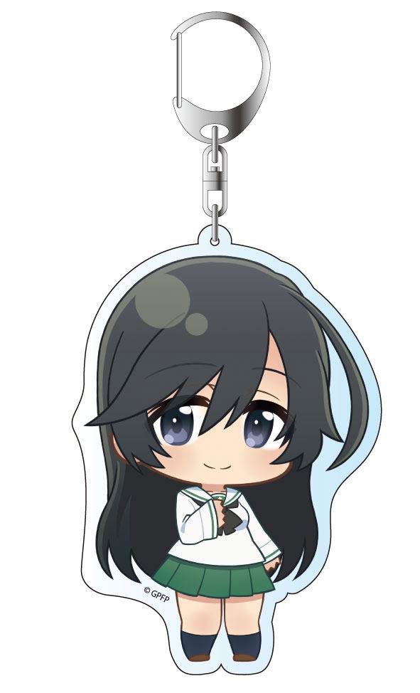GIRLS und PANZER der Film Puni Chara Deka Keychain: Isuzu Hana