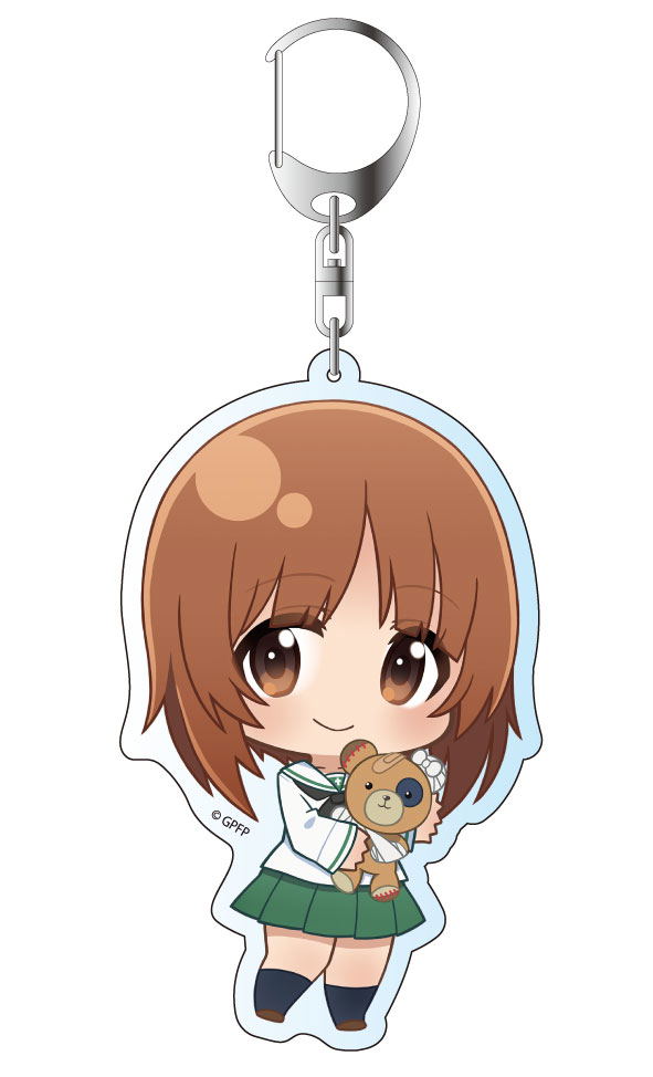 GIRLS und PANZER der Film Puni Chara Deka Keychain: Nishizumi Miho