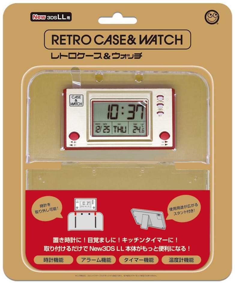 Retro Case & Watch for New 3DS LL for New Nintendo 3DS LL / XL