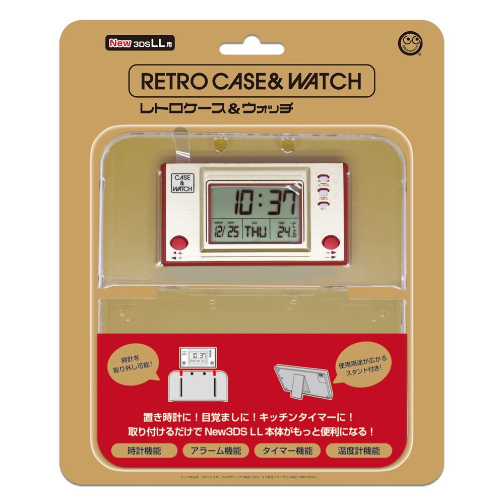 Retro Case & Watch for New 3DS LL for New Nintendo 3DS LL / XL