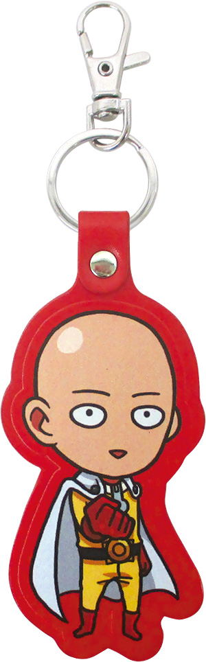 One-Punch Man Leather Key Ring: Saitama