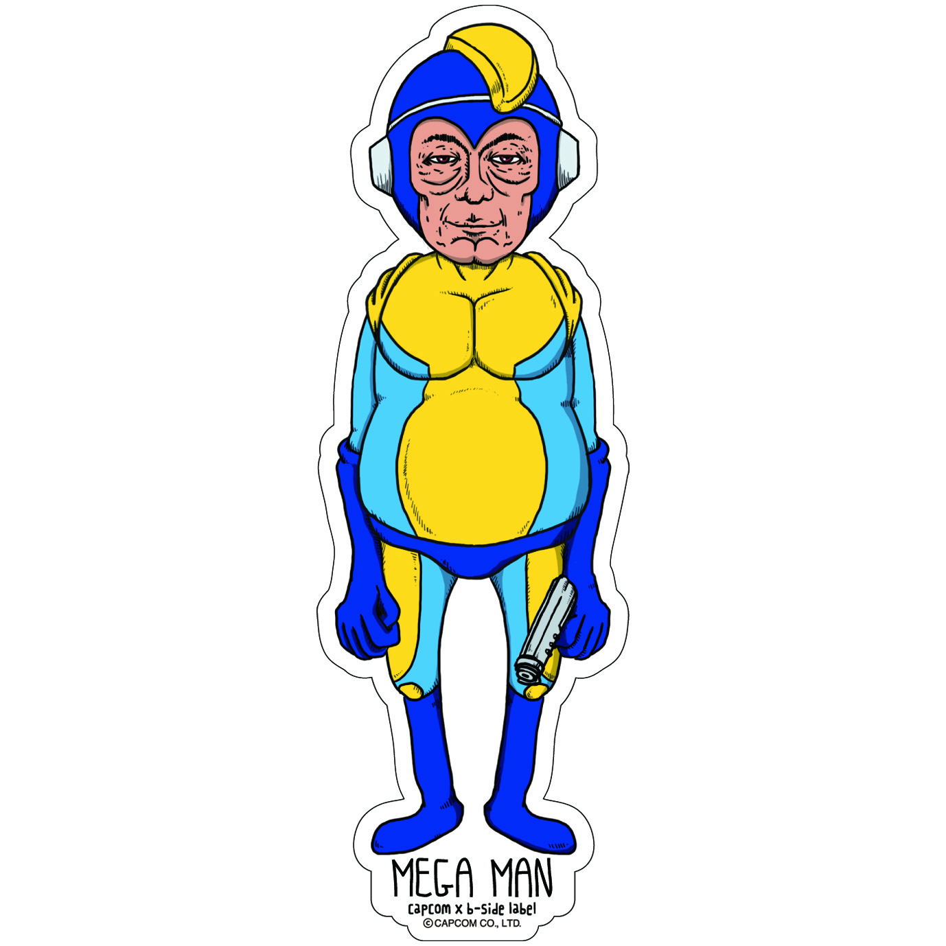 CAPCOM x B-SIDE LABEL Mega Man Sticker: Mega Man