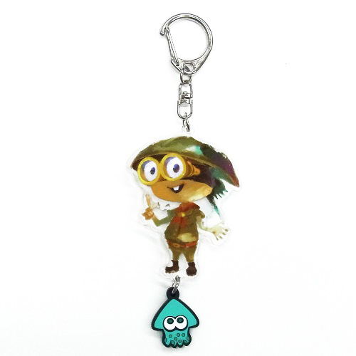 Splatoon Acrylic Key Chain with Squid Rubber: Bukichi