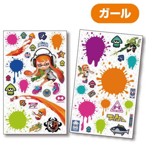 Splatoon Super BIG Kabe Deco Wall Sticker: Girl