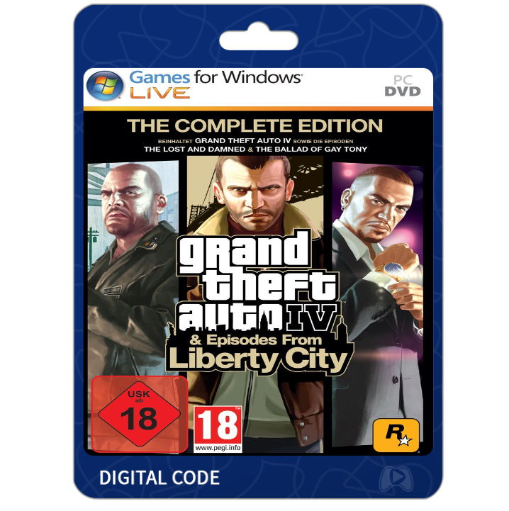 Grand Theft Auto IV (Complete Edition) Rockstar Games Social Club ...