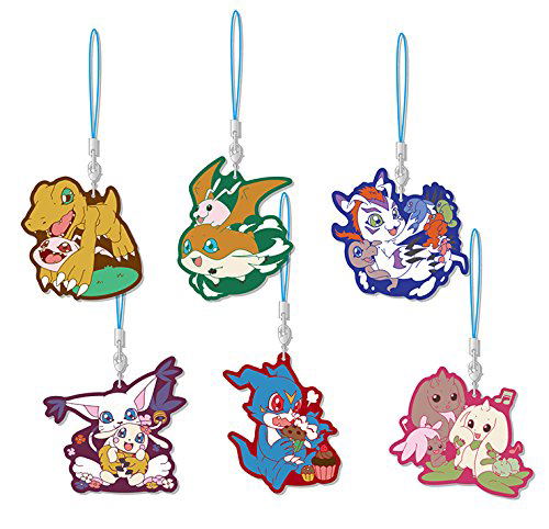 Digimon Series Rubber Strap Collection (Set of 6 pieces)