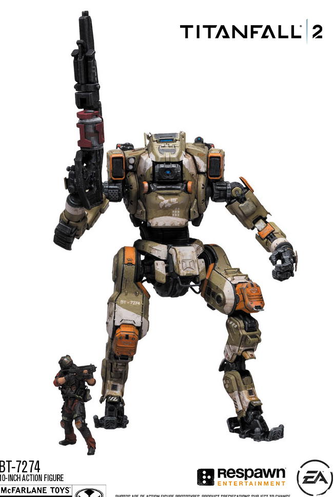 Titanfall 2 10-inch Deluxe Action Figure: BT-7274 with 3-inch Pilot ...