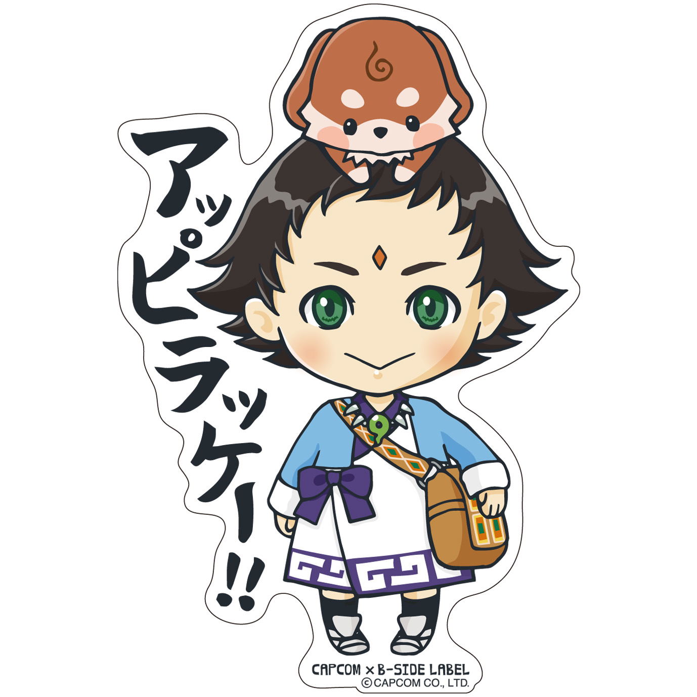 CAPCOM x B-SIDE Label Sticker Vol. 4 Ace Attorney 6: Bokuto & Mitamaru