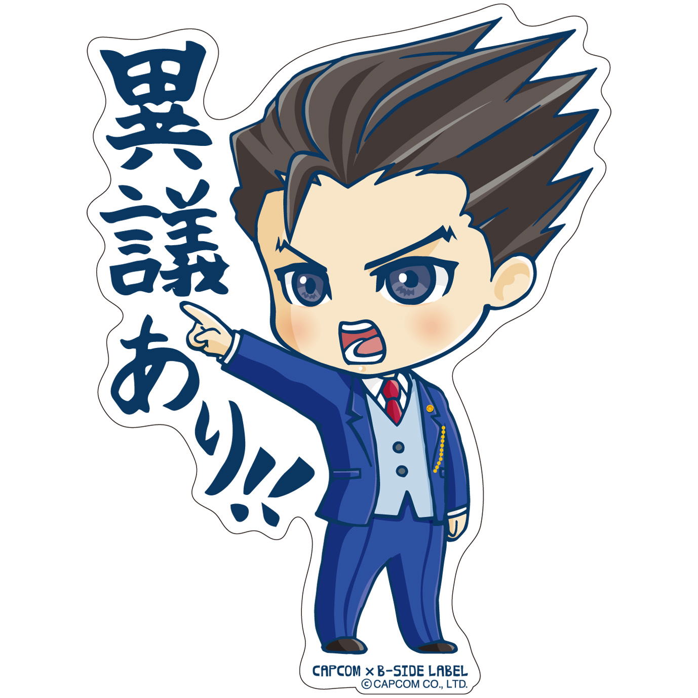 CAPCOM x B-SIDE Label Sticker Vol. 4 Ace Attorney 6: Naruhodo