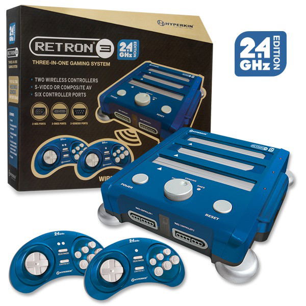 SNES/ Genesis/ NES Hyperkin RetroN 3 Gaming Console 2.4 GHz Edition ...
