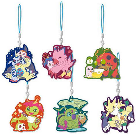 Digimon Series Rubber Strap Collection Ver. 2 (Set of 6 pieces)