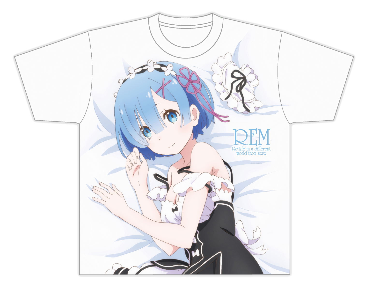 Re:Zero kara Hajimeru Isekai Seikatsu Full Graphic T-Shirt: Rem (M Size)