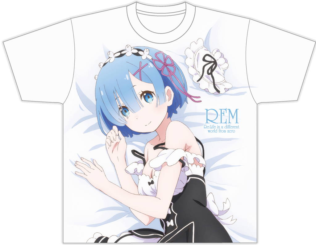 Re:Zero kara Hajimeru Isekai Seikatsu Full Graphic T-Shirt: Rem (M Size)