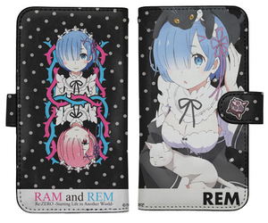 Re:Zero kara Hajimeru Isekai Seikatsu Book Style Smartphone Case: Rem ...