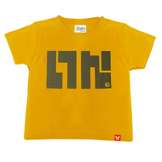 Splatoon - Ika Logo T-shirt Beginner Mustard Yellow - Kids Size 100cm
