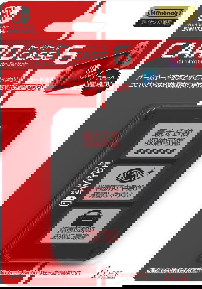 Nintendo Switch Card Case 6 (Black) for Nintendo Switch