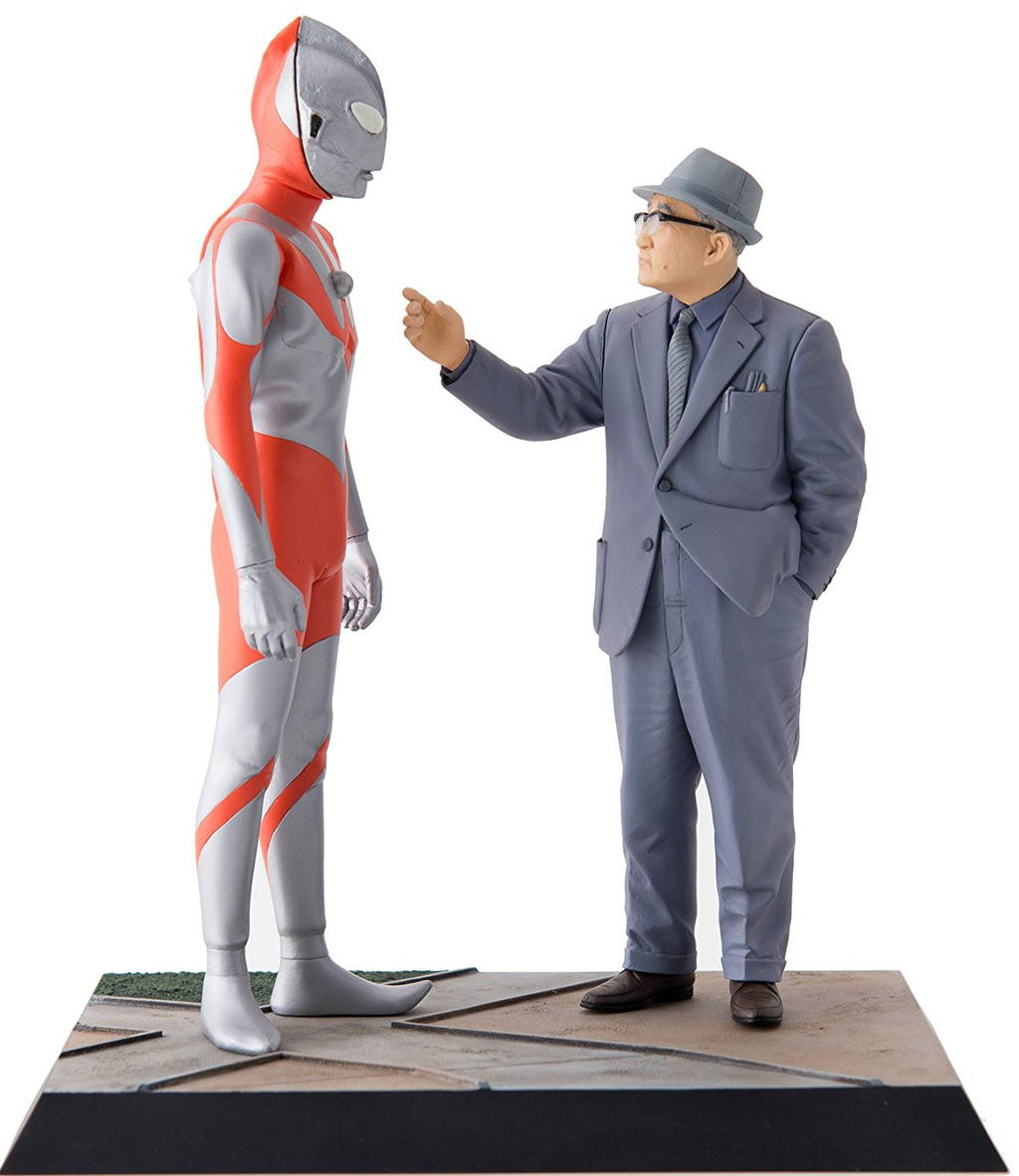 Ultraman 1/12 Scale Polystone Statue: Eiji Tsuburaya & Ultraman