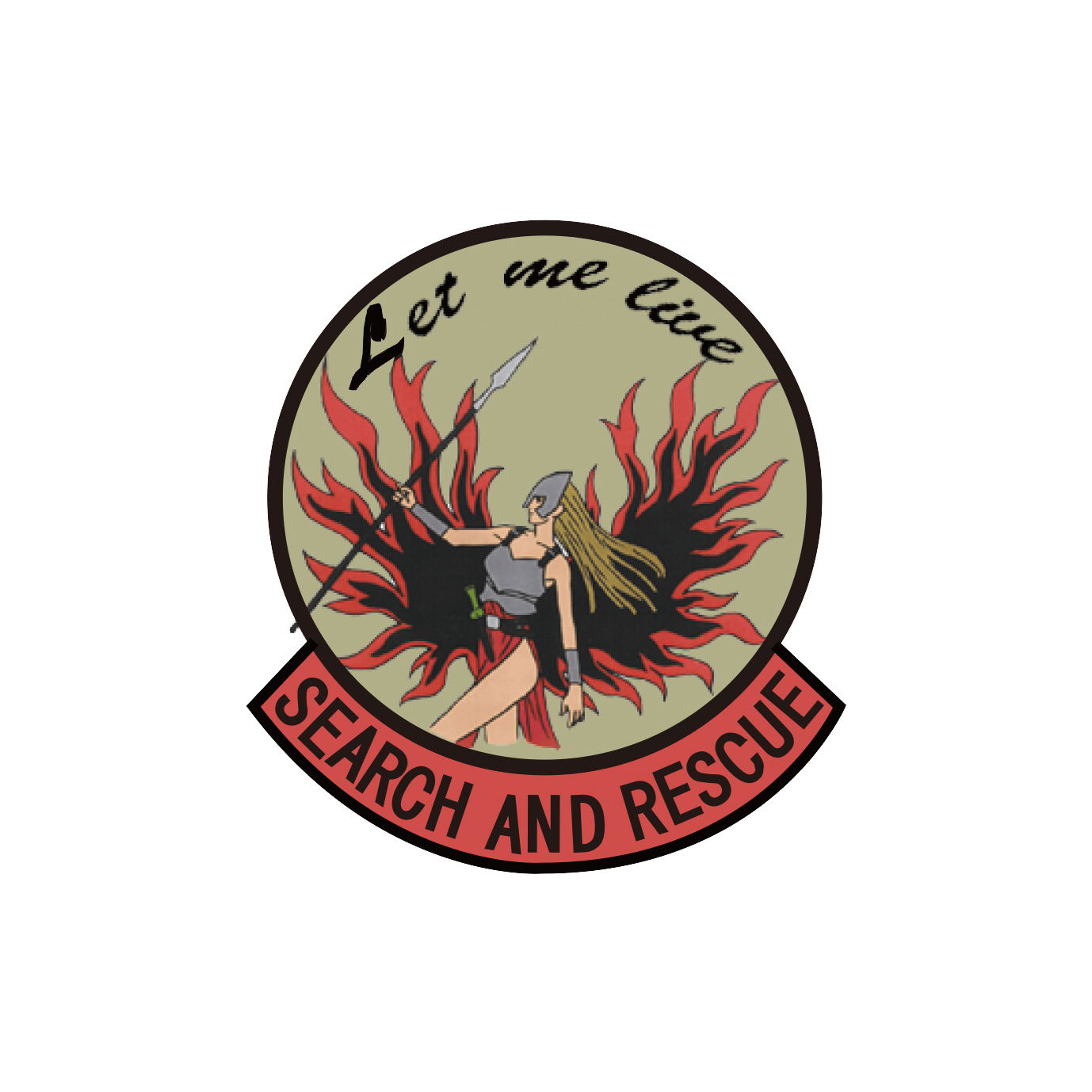 Resident Evil Patch - Let Me Live Embroidery