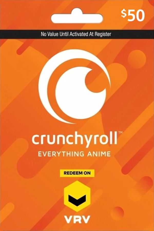CrunchyRoll Gift Card 50 USD | US Account Only digital