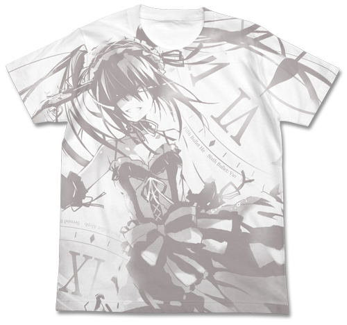 Date A Live Original Ver. - Kurumi Tokisaki All Print T-shirt White (XL ...