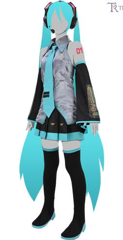 Hatsune Miku Costume Set Ver.2.0 Ladies (M Size)