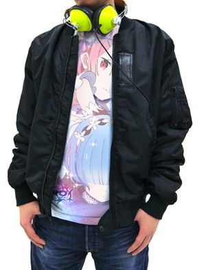 Re:Zero Starting Life In Another World - Ram & Rem Full Graphic T-shirt ...