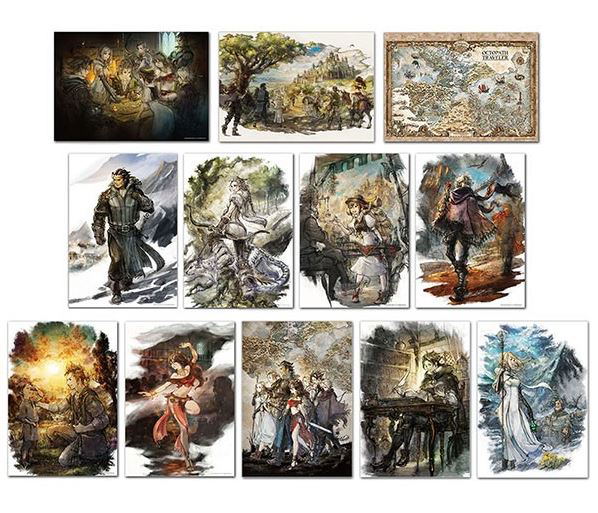 Octopath Traveler Poster Set (Set of 12 pieces)