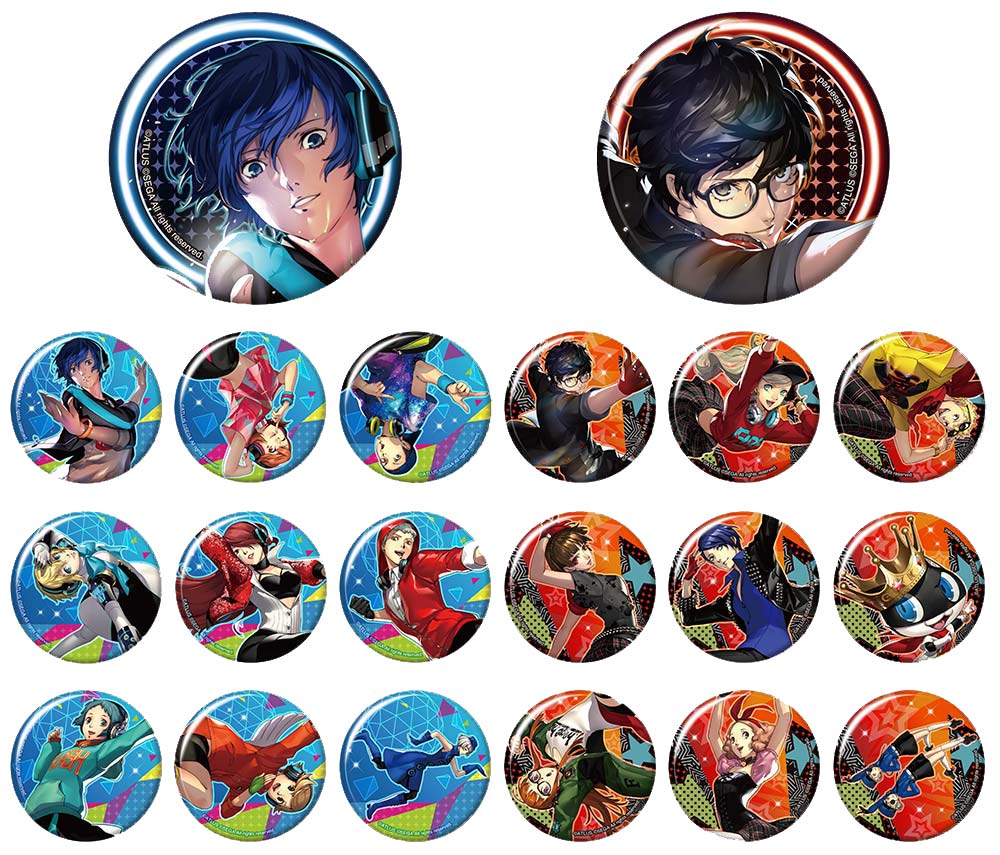 Trading Badge Collection Persona 3 Dancing Moon Night & Persona 5 ...