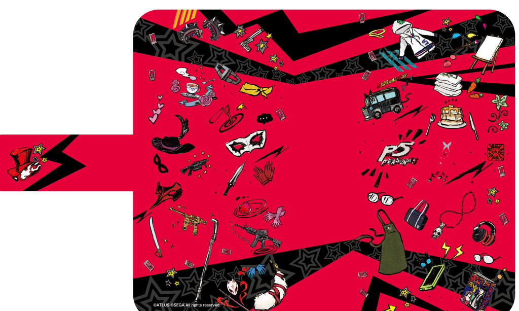 Persona 5 02 Pattern Design Book Type Multi Smartphone Case Graff Art ...