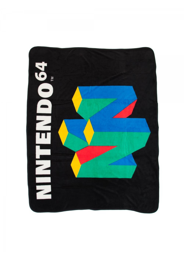 Nintendo N64 Logo Fleece Throw Blanket