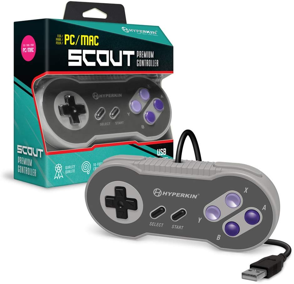 Hyperkin Scout Premium SNES-Style USB Controller for PC/ Mac for ...