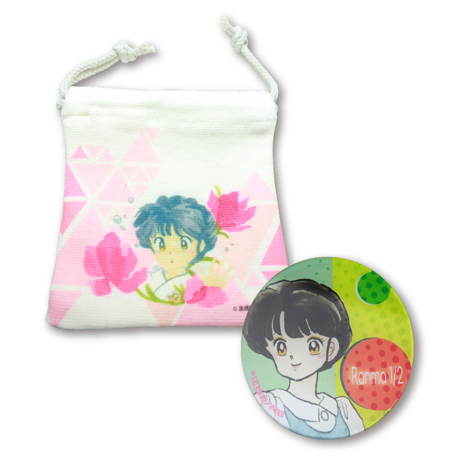 Ranma 1/2 Mirror And Kinchaku Set A - Akane