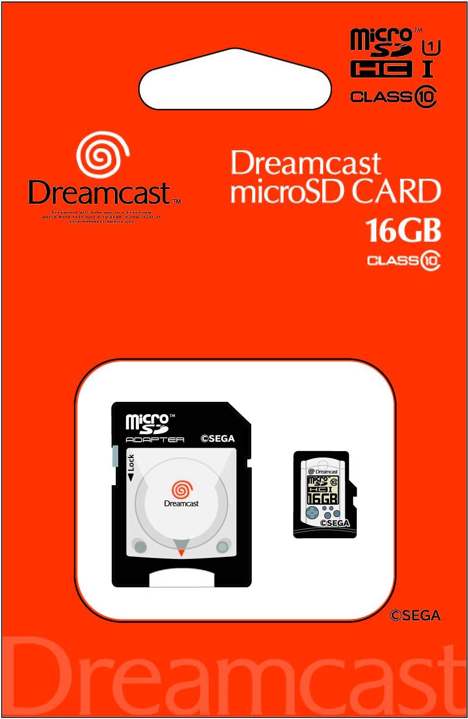 Dreamcast microSDHC card + SD Adapter Set (16 GB) for Dreamcast