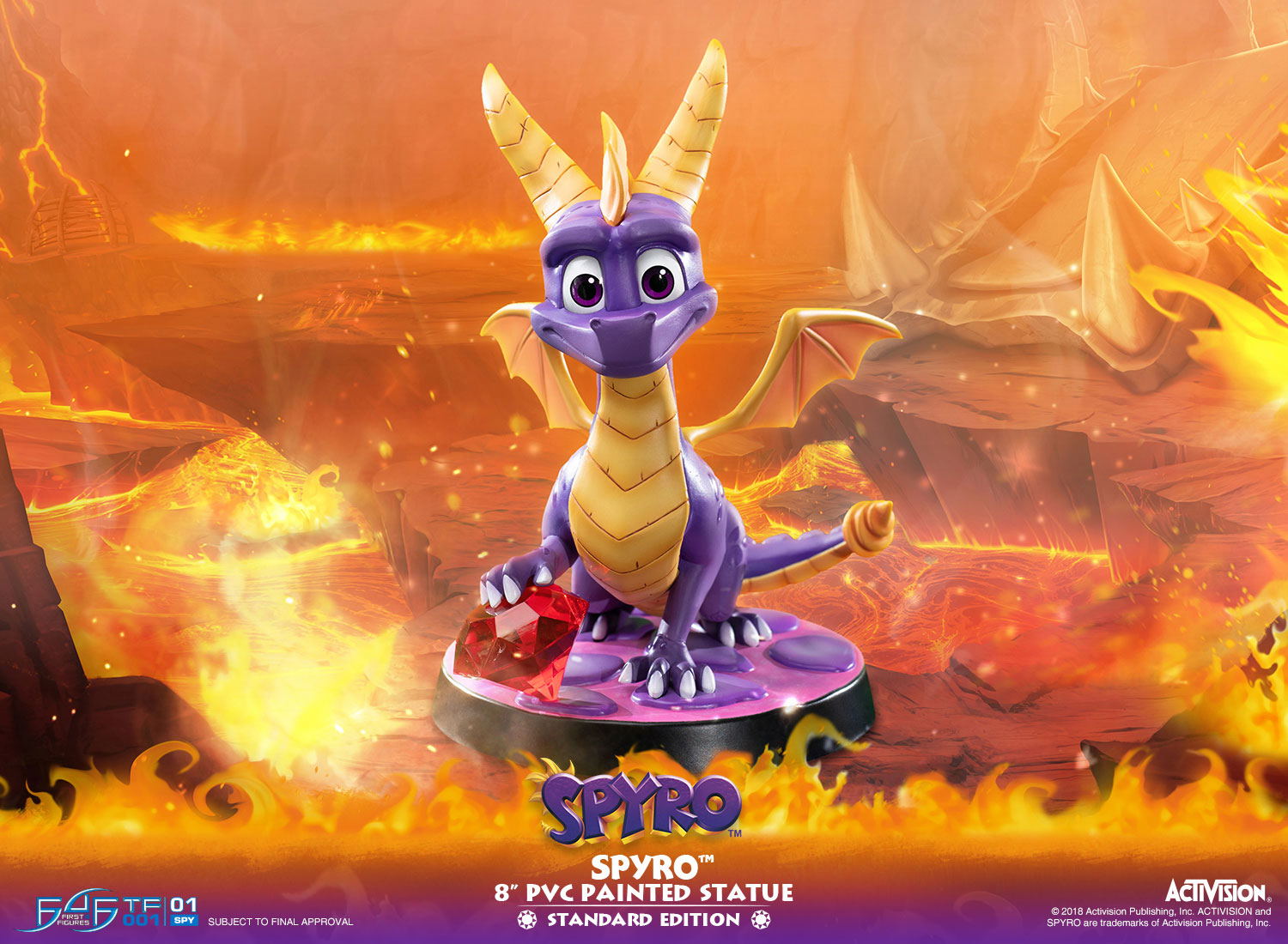 Spyro The Dragon PVC Painted Statue [Standard Edition]