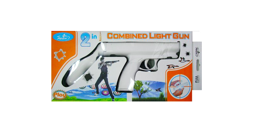 2 in 1 Combined Light Gun for Wii for Nintendo Wii