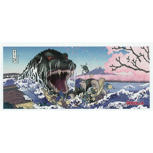 Godzilla And Sakura Face Towel