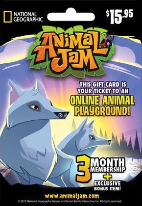 Animal Jam 3 Month Membership Gift Card digital