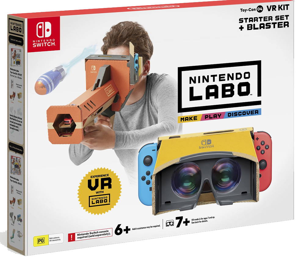 Nintendo Labo Toy-Con 04 VR Kit (Starter Set + Blaster) for Nintendo Switch