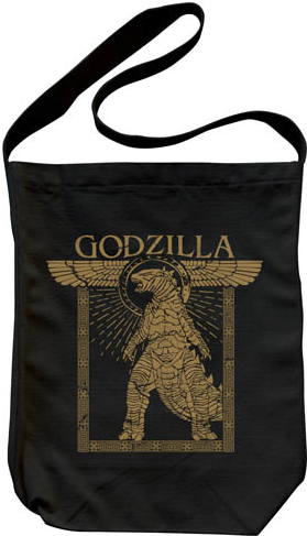 Godzilla: King Of The Monsters - Godzilla Shoulder Tote Bag Black