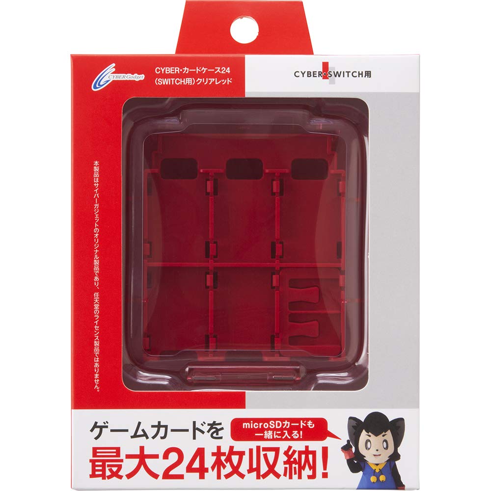 Nintendo Switch Card Case 24 (Clear Red) for Nintendo Switch, Nintendo ...