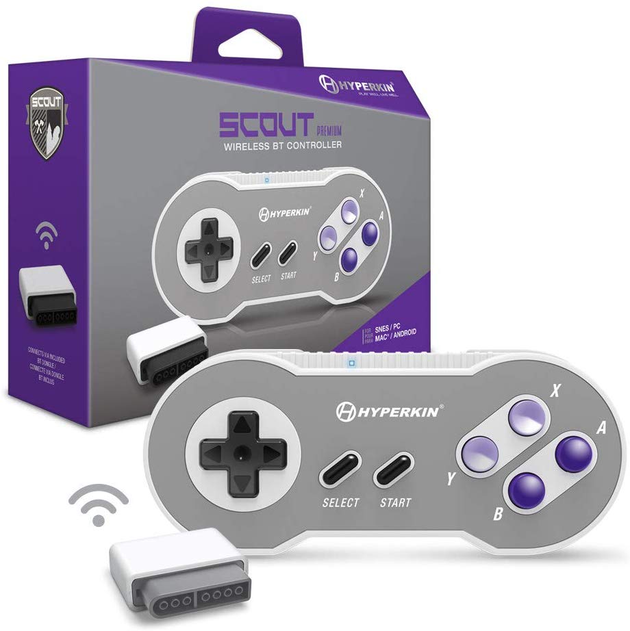 Hyperkin Scout Premium Wireless BT Controller for SNES / PC / Mac ...