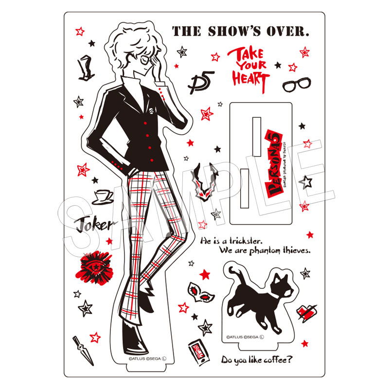 Persona 5 Main Character Acrylic Figure Stand (Design Produced by Sanrio)