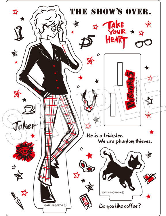 Persona 5 Main Character Acrylic Figure Stand (Design Produced by Sanrio)