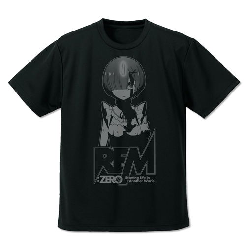 Re:Zero Starting Life In Another World - Rem Dry T-shirt Black (XL Size)