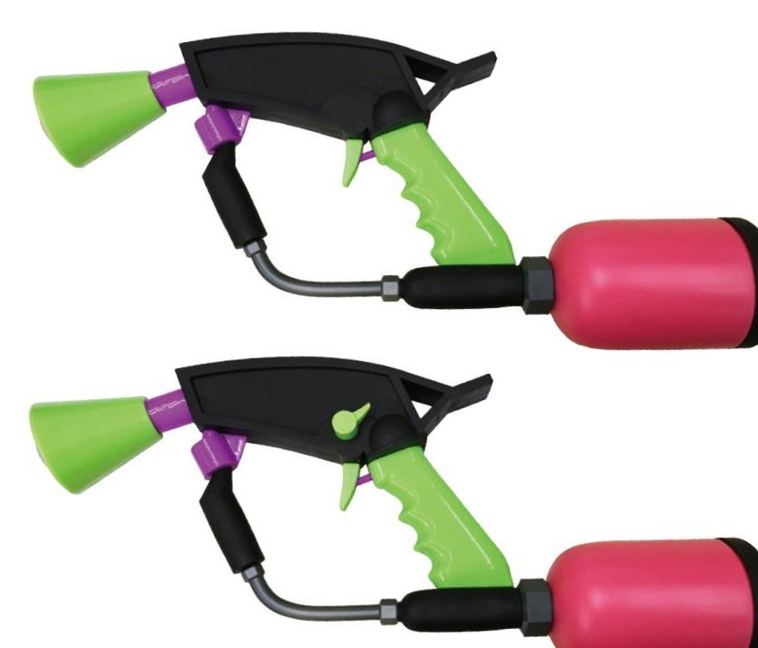 Splatoon 2 Spline Maneuver Water Gun (Neon Pink)