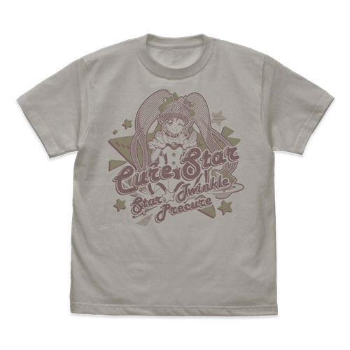 Star Twinkle PreCure - Cure Star T-shirt Light Gray (XL Size)