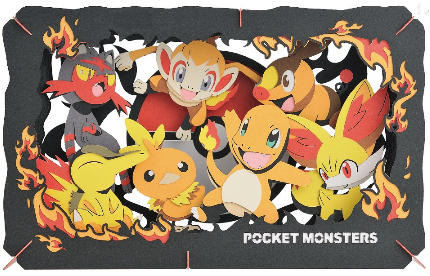 Pokemon Paper Theater PT-L07 Type: Fire